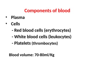Blood functions and classifications.ppsx