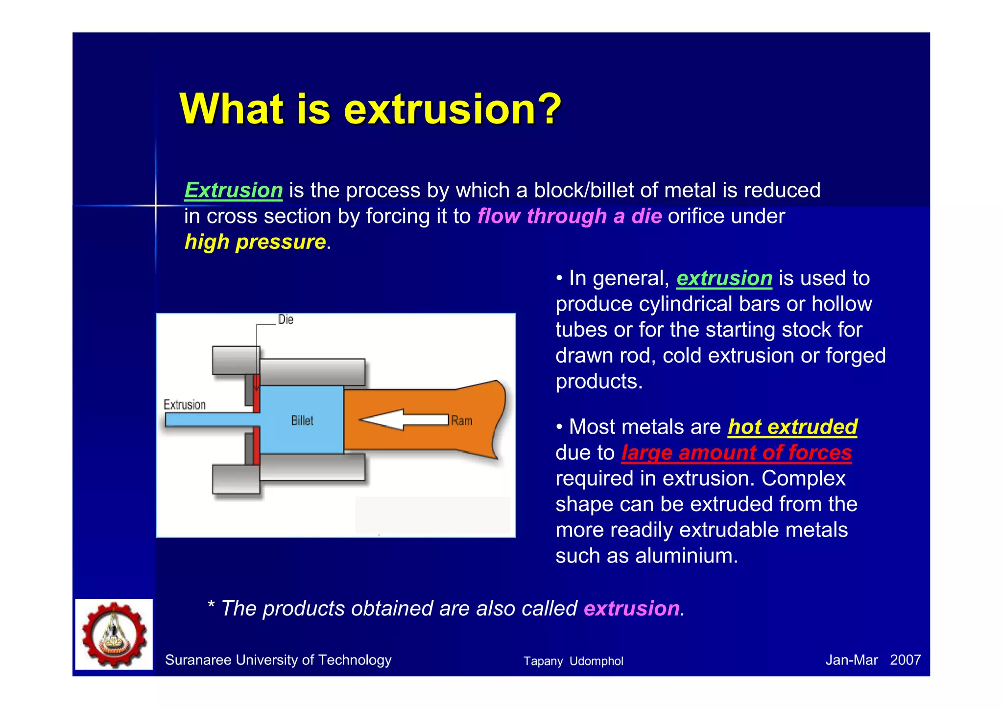 Extrusion Processes | PDF