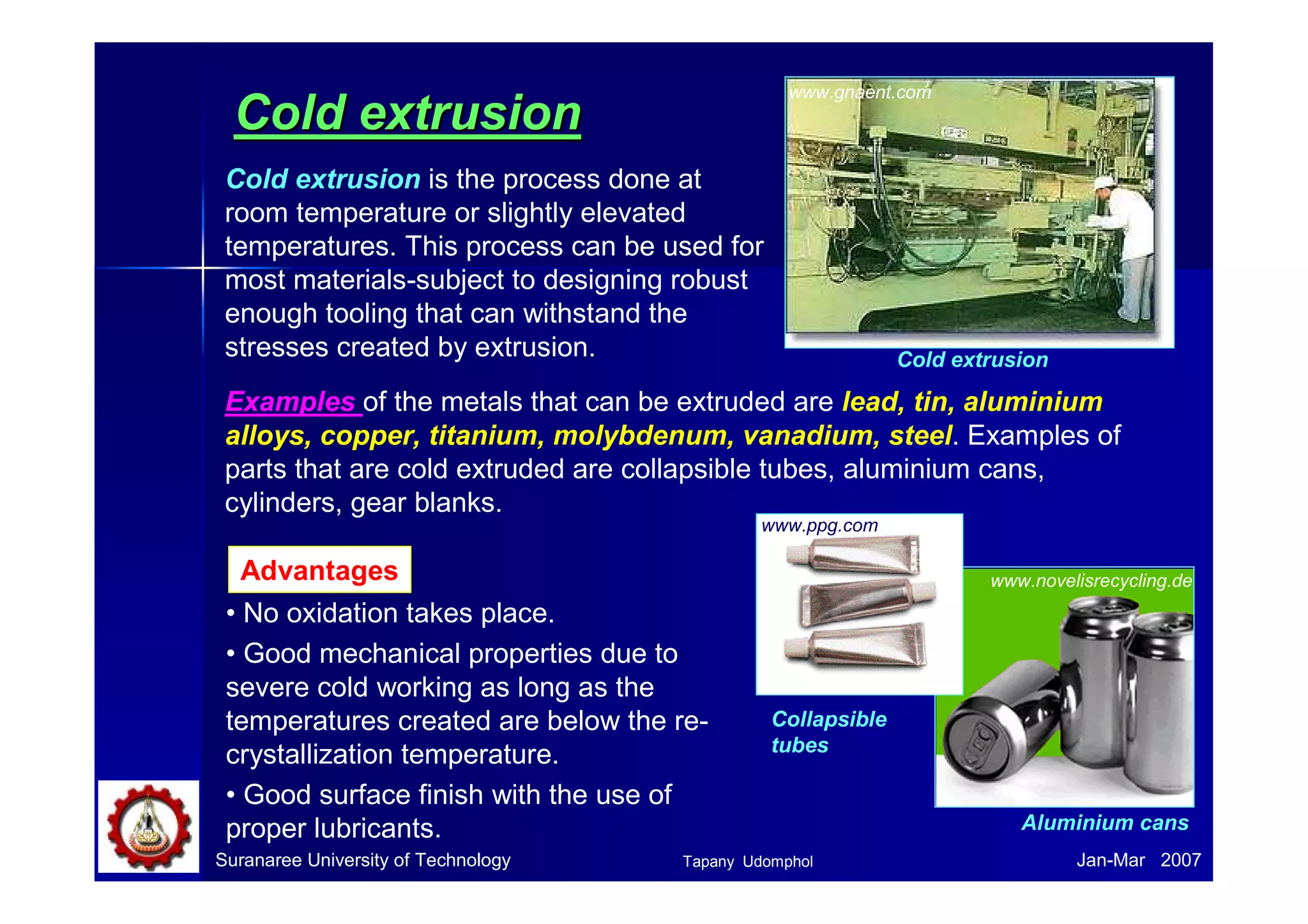 Extrusion Processes | PDF
