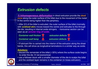 Extrusion Processes | PDF