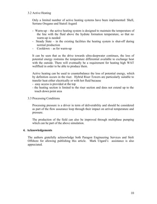 DOT 2002 Functional Approach to Flow Assurance | PDF | Chemistry | Science