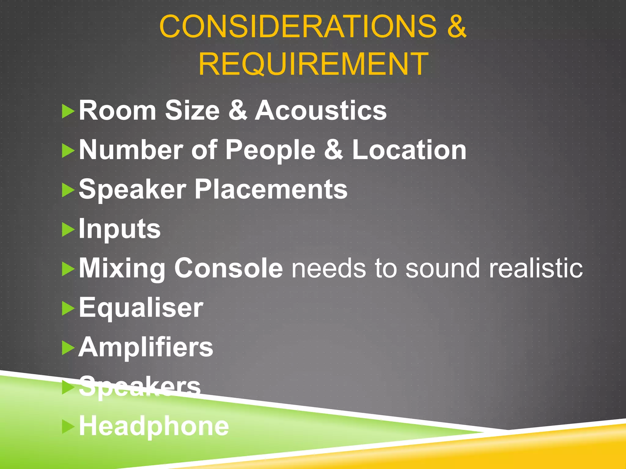 PA and sound system | PPT