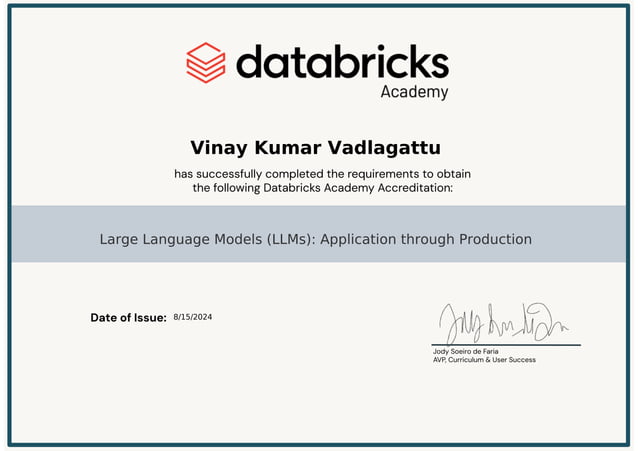 Databricks LLM in production and machine learning | PDF