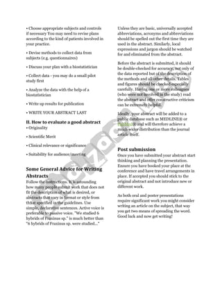 how to write an abstract | PDF | Science