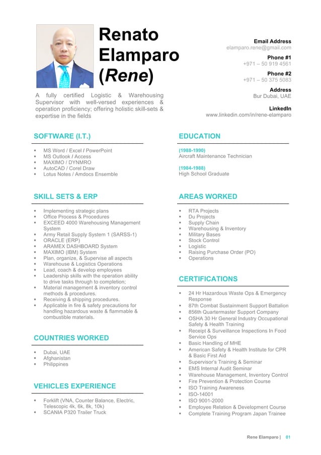 ReneE__CV (3 Aug 16) Full | PDF