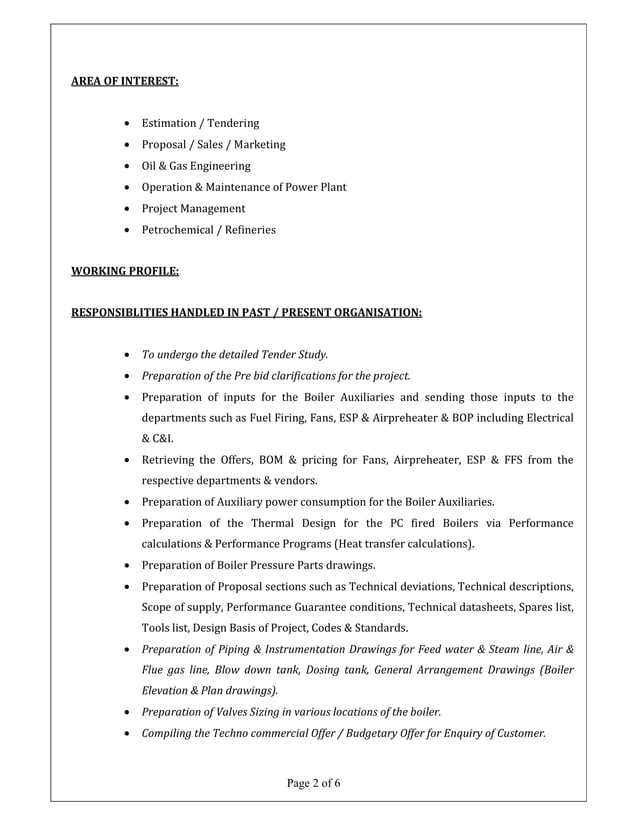 Santhosh Resume updated | PDF | Power and Energy Industry | Industries