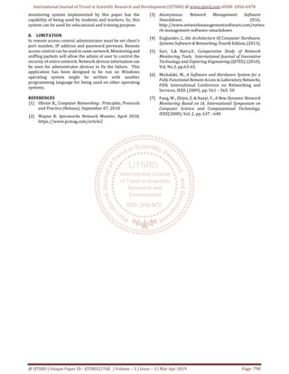 Network Monitoring System for University | PDF | Operating Systems | Computer Software and ...
