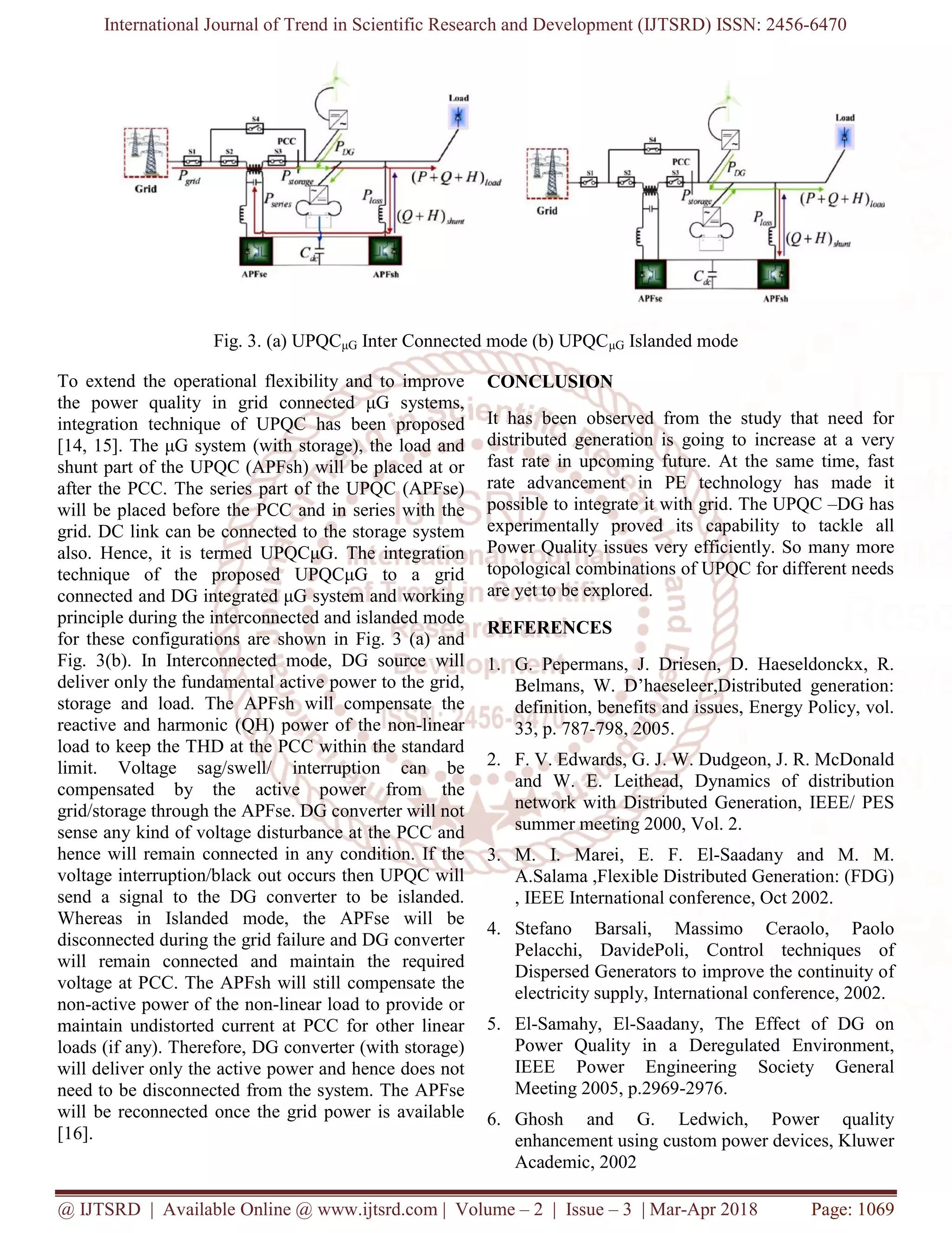 Role of UPQC in Distributed Generation Power System: A Review | PDF | Power and Energy Industry ...
