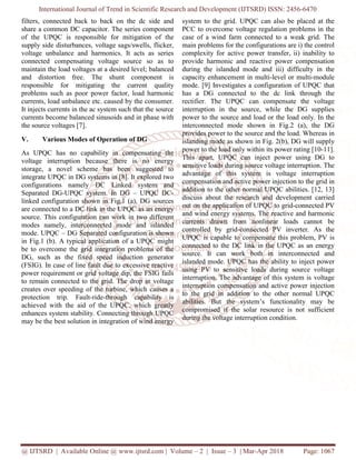 Role of UPQC in Distributed Generation Power System: A Review | PDF | Power and Energy Industry ...