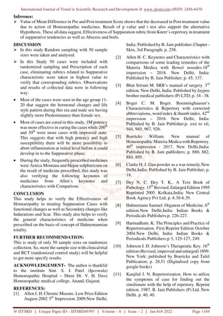 Utility of Homoepathic Medicines in Cases of “Cuteneous Suppuration ...
