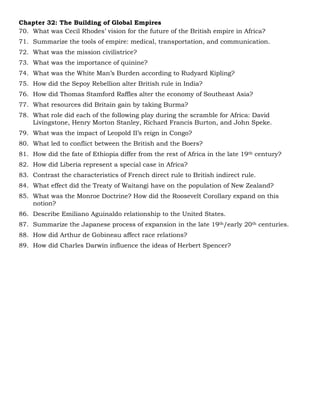 1750 1900 ce unit review | PDF