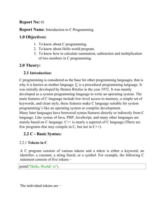 Programming C Part 01 | PDF