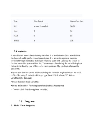 Programming C Part 01 | PDF