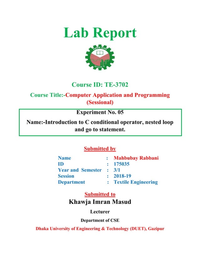 175035 cse lab-05 | PDF