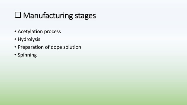Acetate and Triacetate fiber | PDF