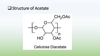Acetate Fiber Structure