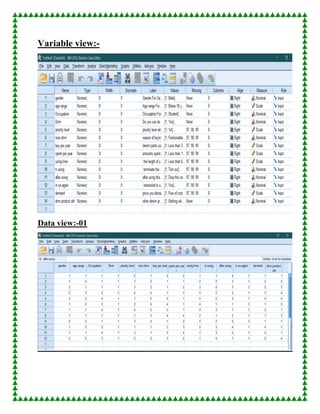 175035 spss lab-01 | PDF | Science