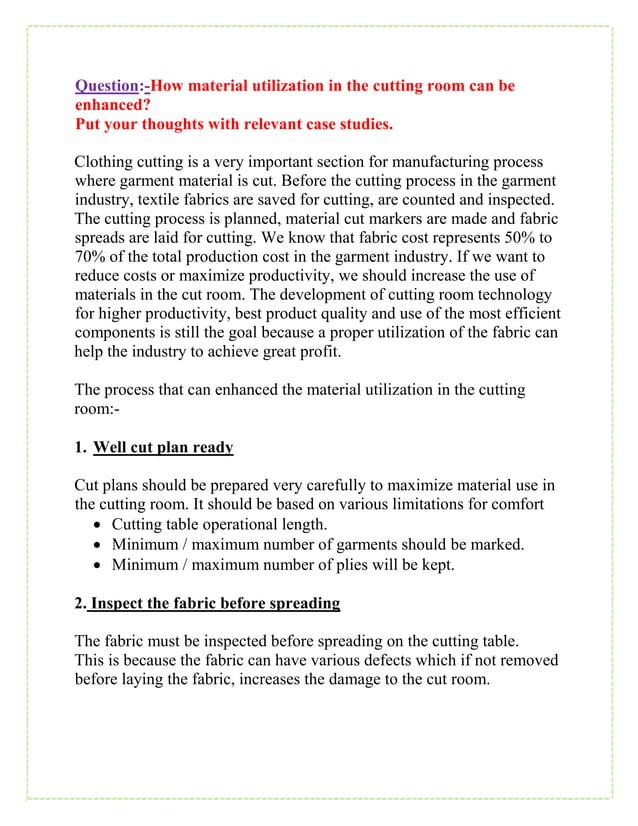 175035 apparel assignment cutting | PDF