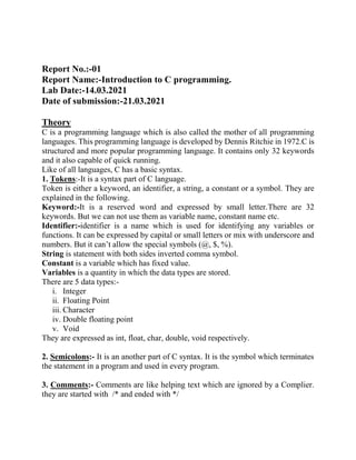175035 cse lab 01 | PDF | Programming Languages | Computing