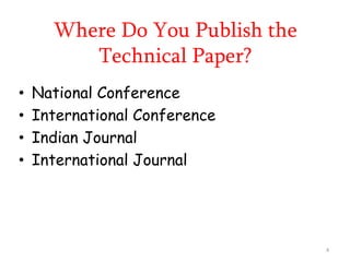 Technical Paper Writing Sridhara | PPTX