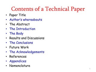 Technical Paper Writing Sridhara | PPT