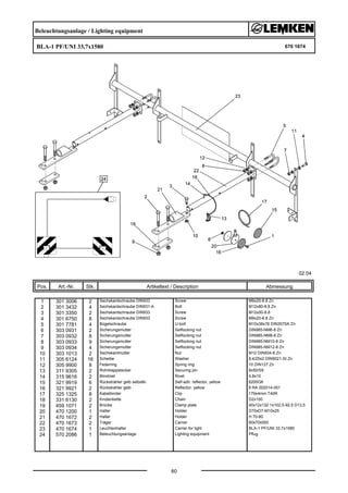 Lemken vari-diamant 10 parts catalog | PDF