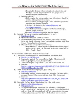New Media Tools In The Newsroom A Beginners Guide 12 | PDF