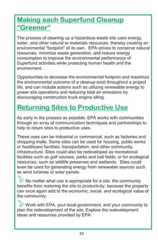 Vermont's 14 Superfund Clean up Sites | PDF