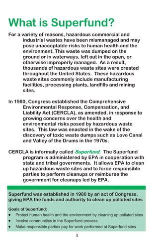 Vermont's 14 Superfund Clean up Sites | PDF