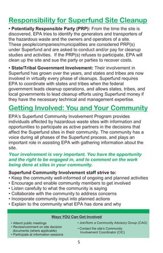 Vermont's 14 Superfund Clean up Sites | PDF