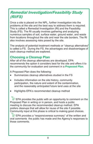Vermont's 14 Superfund Clean up Sites | PDF