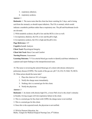 Medical Surgical Nursing Care 4th Edition Burke Test Bank | PDF