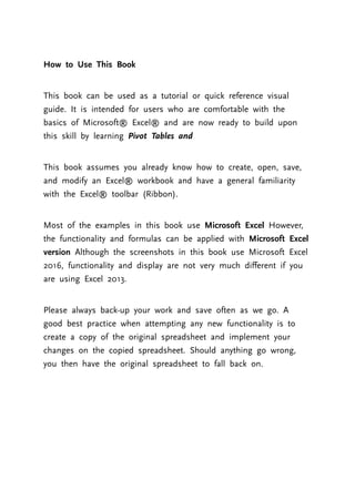 Excel Pivot Tables Charts A Step By Step Visual Guide Wright | PDF