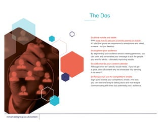 Email marketing - the dos, the don'ts and the dodo | PPT