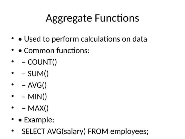 175658630409872728 Sql Presentation Pptx