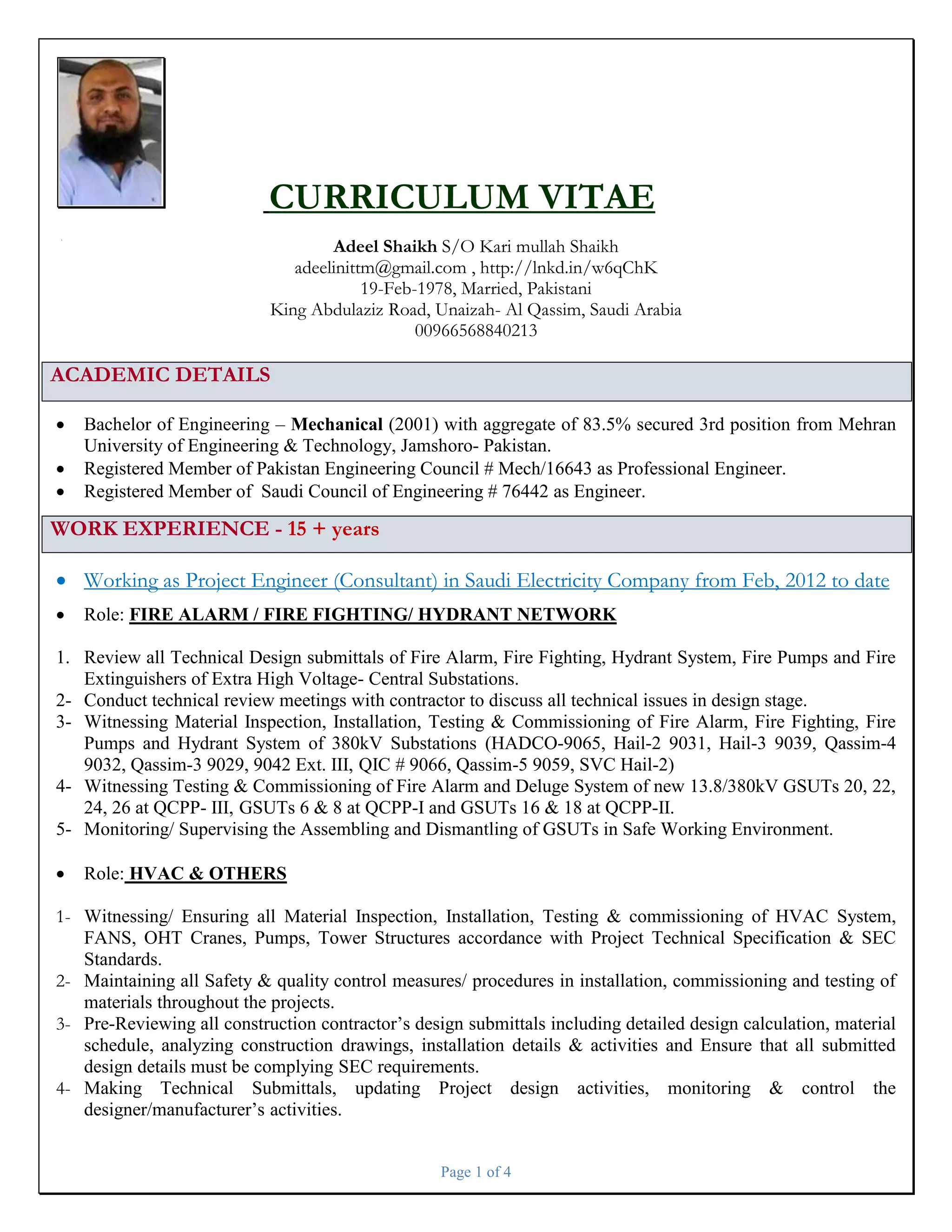 Adeel Shaikh CV | PDF