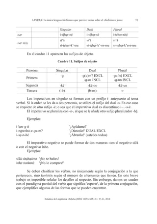 La única lengua chichimeca que pervive: notas sobre el chichimeco jonaz ...