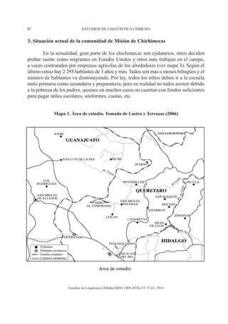 La única lengua chichimeca que pervive: notas sobre el chichimeco jonaz ...