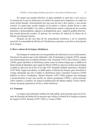 La única lengua chichimeca que pervive: notas sobre el chichimeco jonaz ...