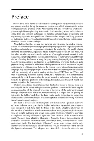 Modelling Hydrology Hydraulics And Contaminant Transport Systems In ...