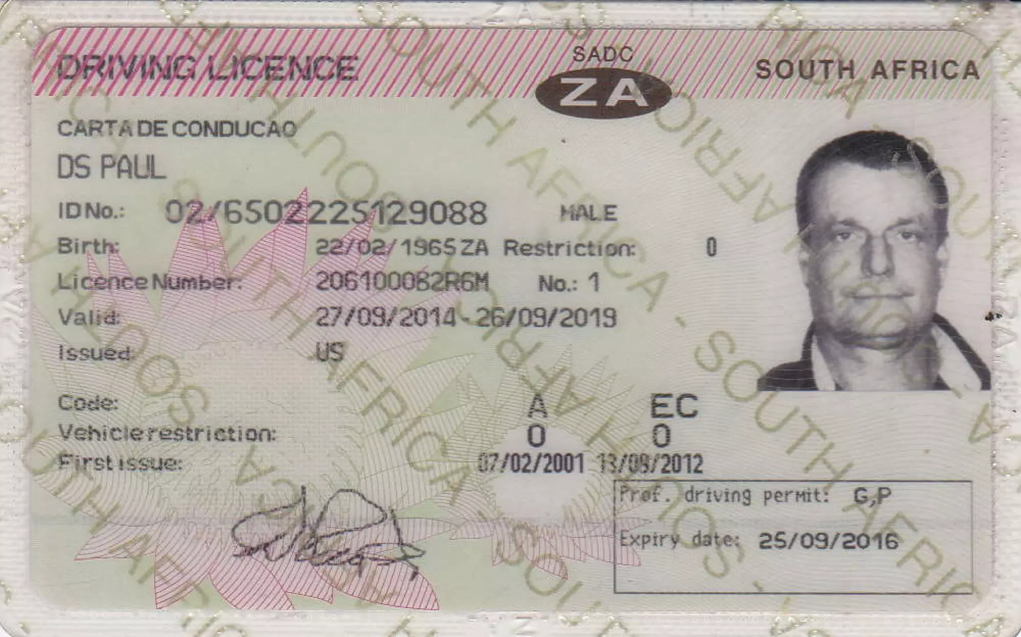 SA Driving Licence | PDF