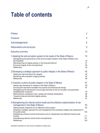 Oecd Integrity Review Of The State Of Mexico Enabling A Culture Of ...