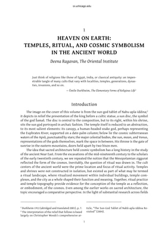 Heaven On Earth Temples Ritual And Cosmic Symbolism In The Ancient ...