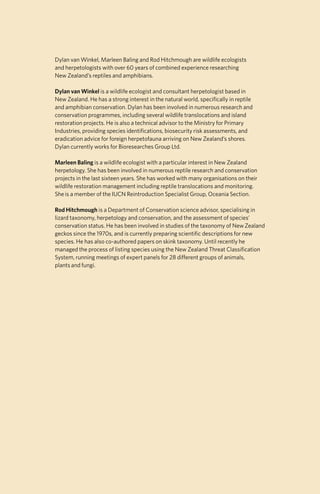Reptiles And Amphibians Of New Zealand A Field Guide None Dylan Van ...