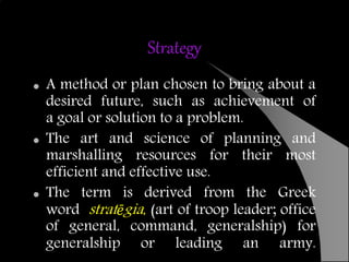 TYPES OF STRATERGIES | PPTX
