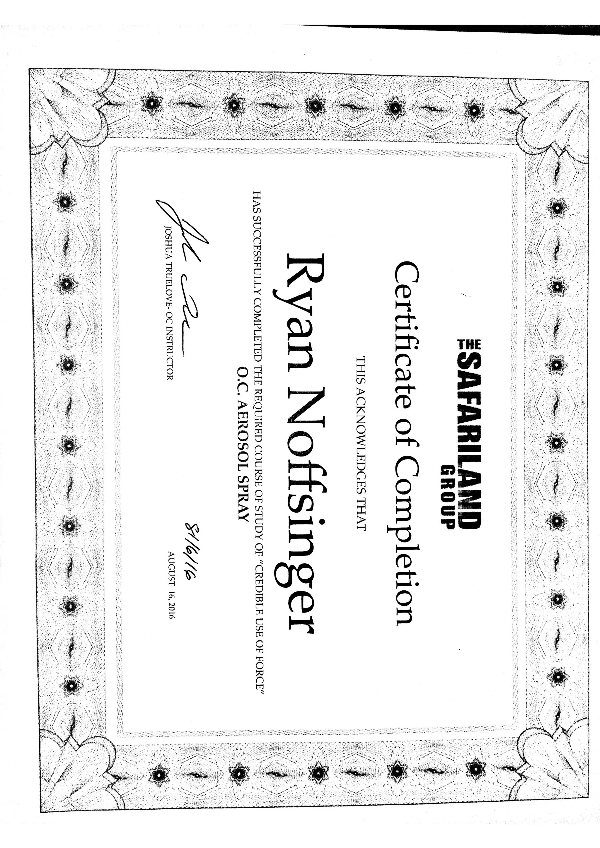 OC Certification | PDF