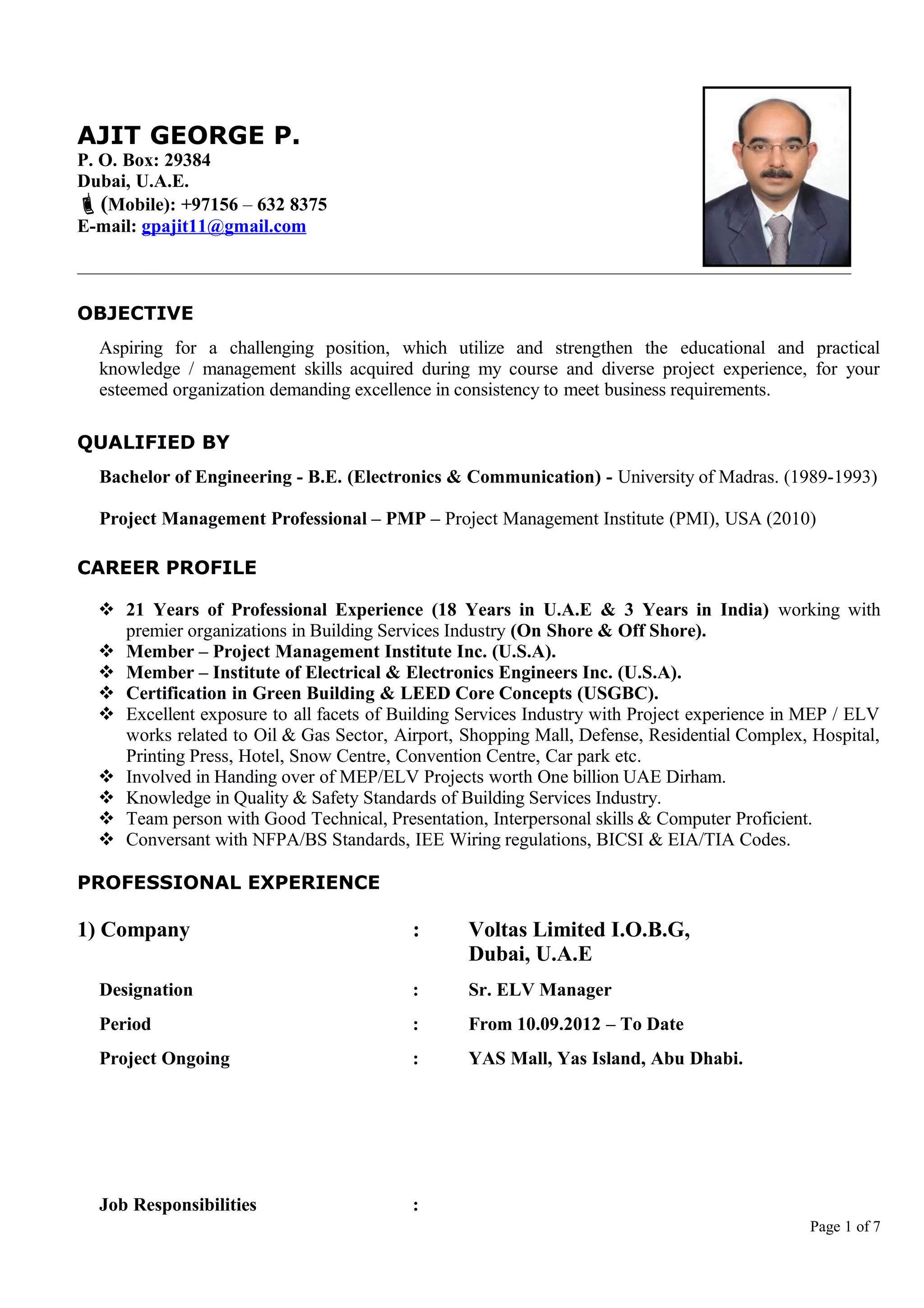 Ajit_ Resume - Updated | DOC