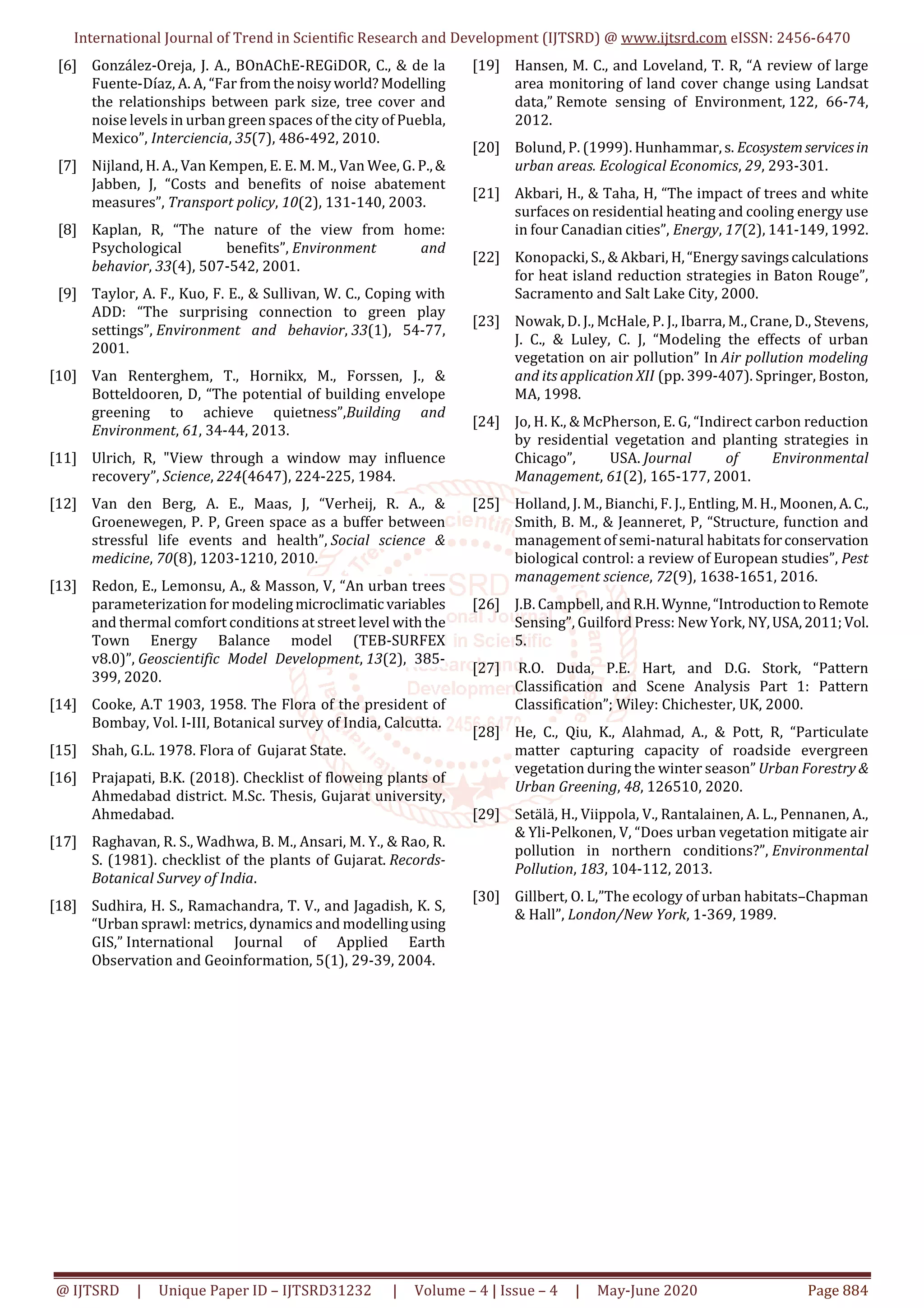 Land use Land Cover and Vegetation Analysis of Gujarat Science City ...