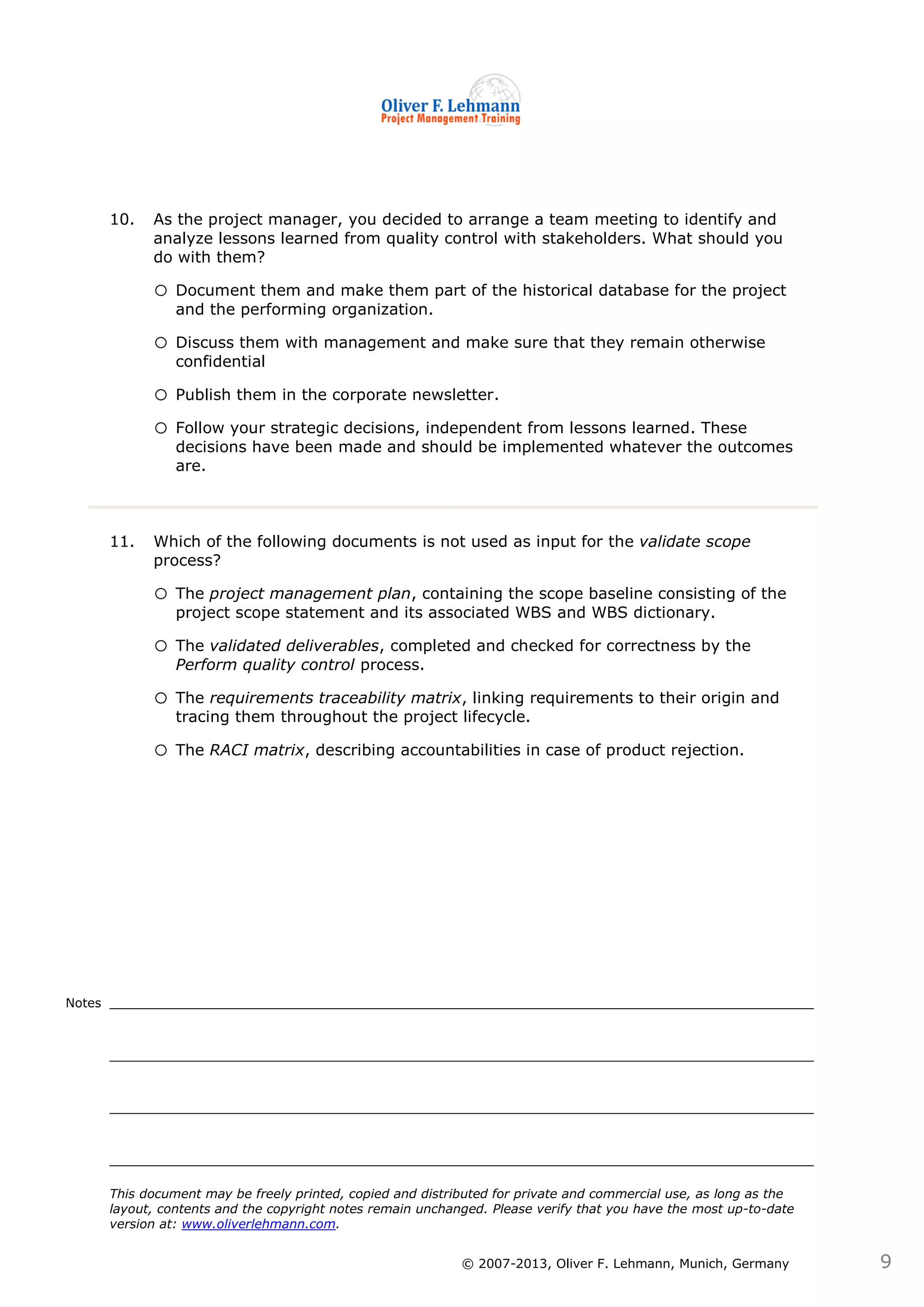 175 pmp sample_questions | PDF