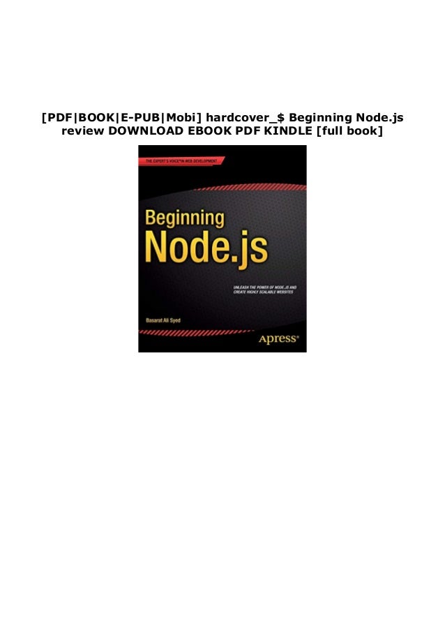 beginning node.js basarat syed pdf